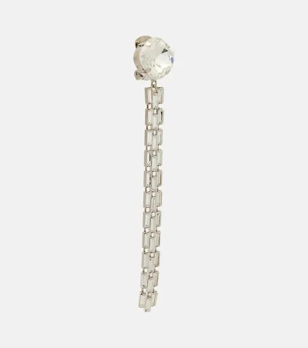 Alessandra Rich Fringed Clip-on Drop Earrings