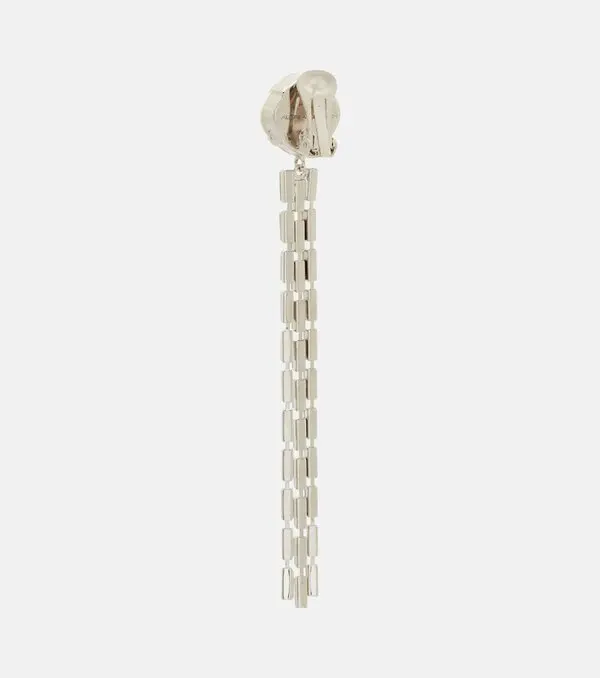 Alessandra Rich Fringed Clip-on Drop Earrings