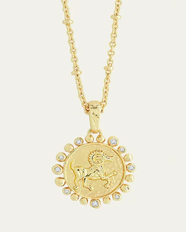 ANABEL ARAM JEWELRY Zodiac Pendant Necklace - Aries