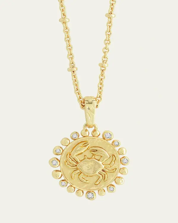 ANABEL ARAM JEWELRY Zodiac Pendant Necklace - Cancer