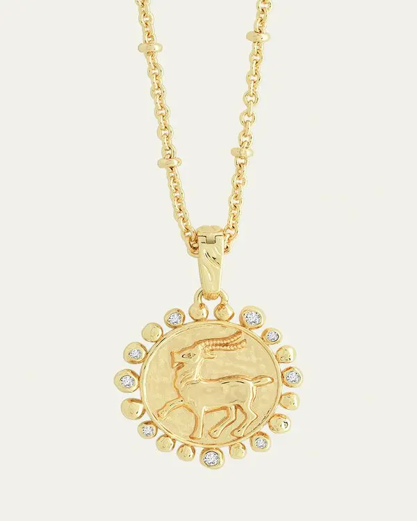 ANABEL ARAM JEWELRY Zodiac Pendant Necklace - Capricorn