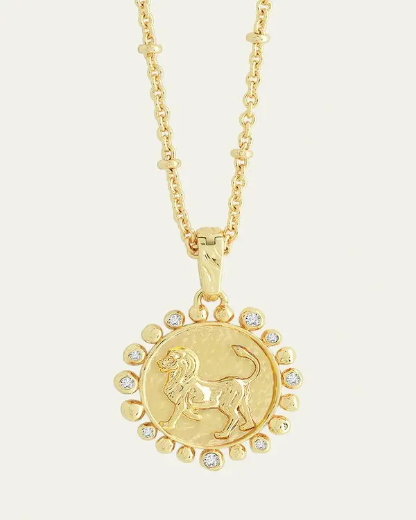 ANABEL ARAM JEWELRY Zodiac Pendant Necklace - Leo