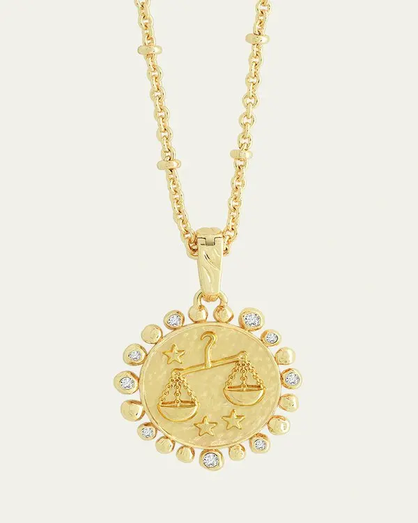 ANABEL ARAM JEWELRY Zodiac Pendant Necklace - Libra