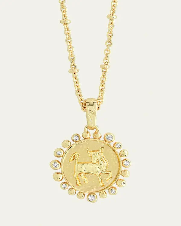 ANABEL ARAM JEWELRY Zodiac Pendant Necklace - Taurus