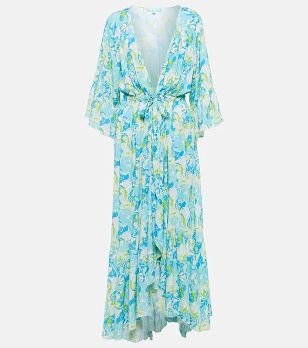 Melissa Odabash Printed Kaftan Dress - Blue