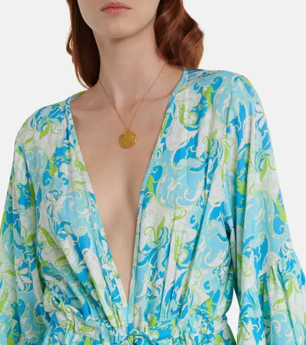 Melissa Odabash Printed Kaftan Dress