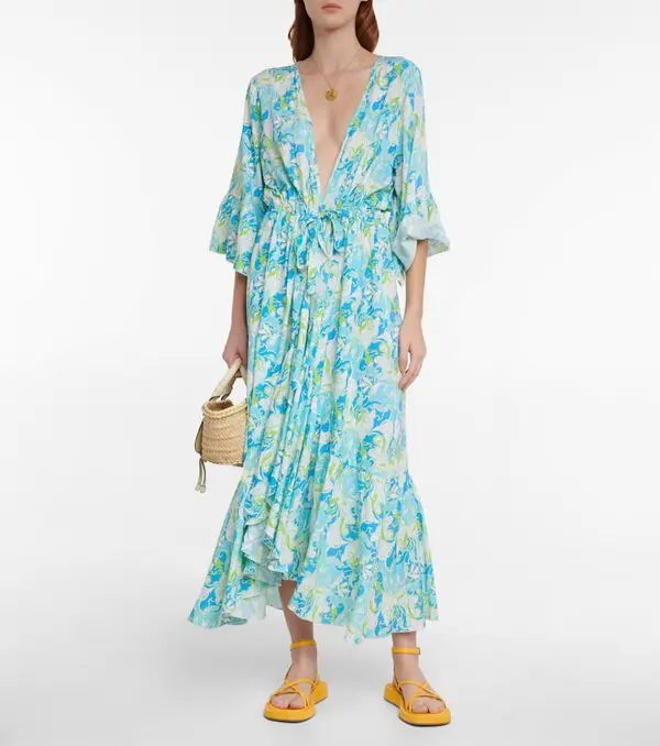 Melissa Odabash Printed Kaftan Dress