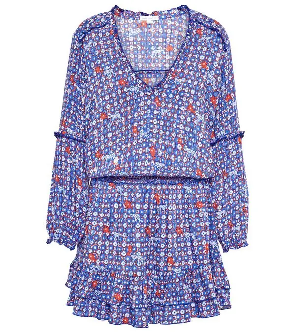 Poupette St Barth Ilona Printed Minidress - Red