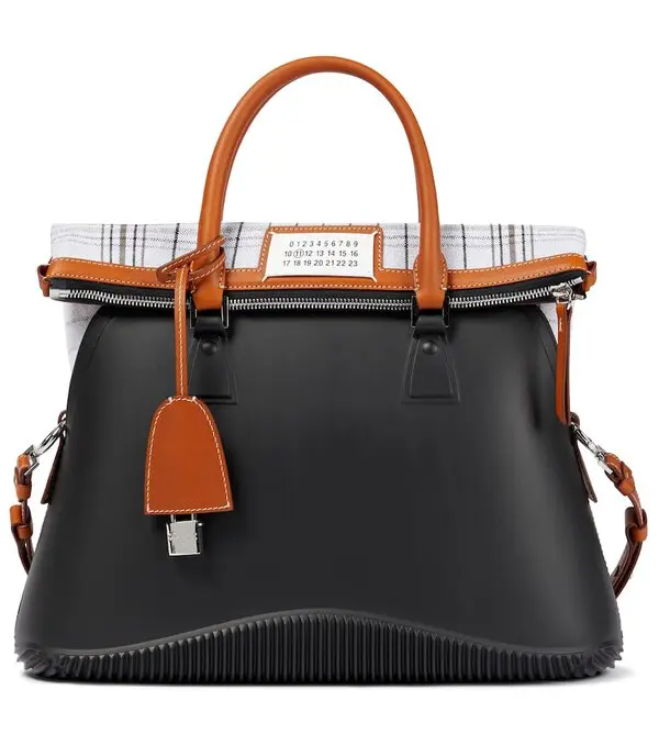 MAISON MARGIELA 5ac Leather-trimmed Rubber Tote