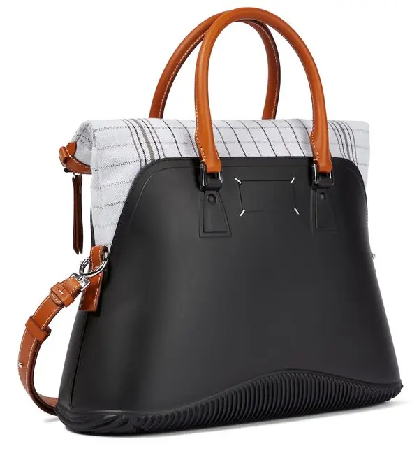MAISON MARGIELA 5ac Leather-trimmed Rubber Tote