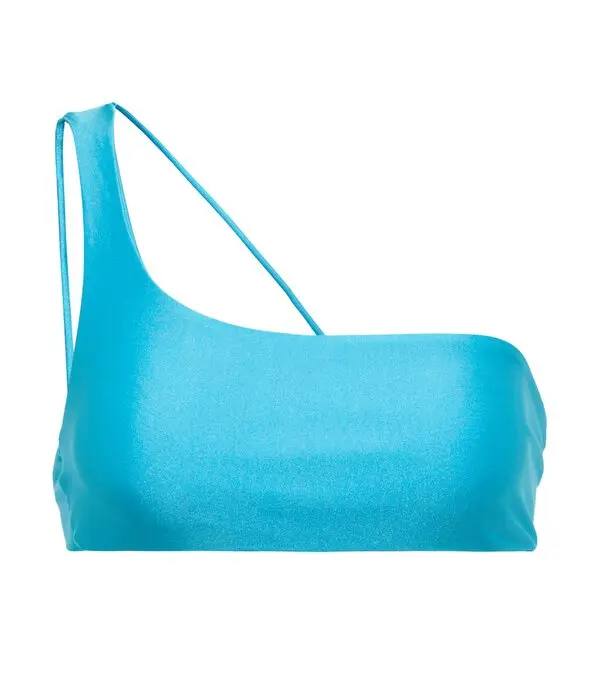 Jade Swim Apex One-shoulder Bikini Top - Blue