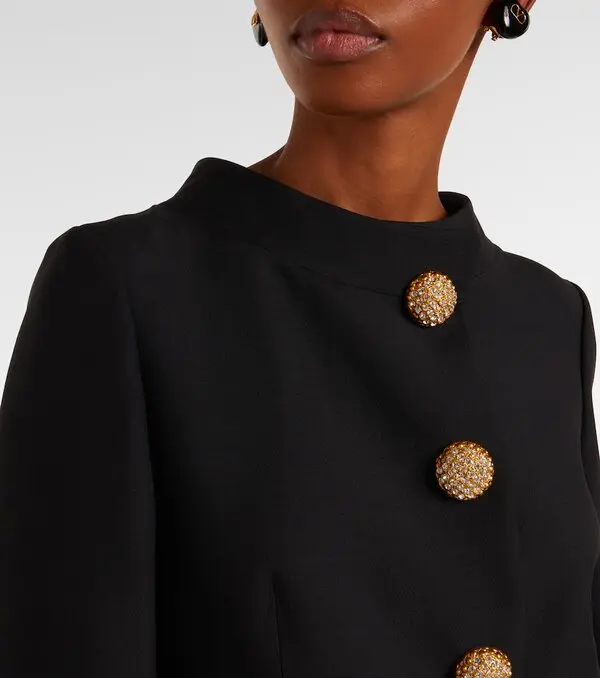 Valentino Garavani Crepe Couture Midi Dress - Black