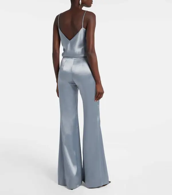Galvan Julianne High-rise Wide-leg Pants - Blue