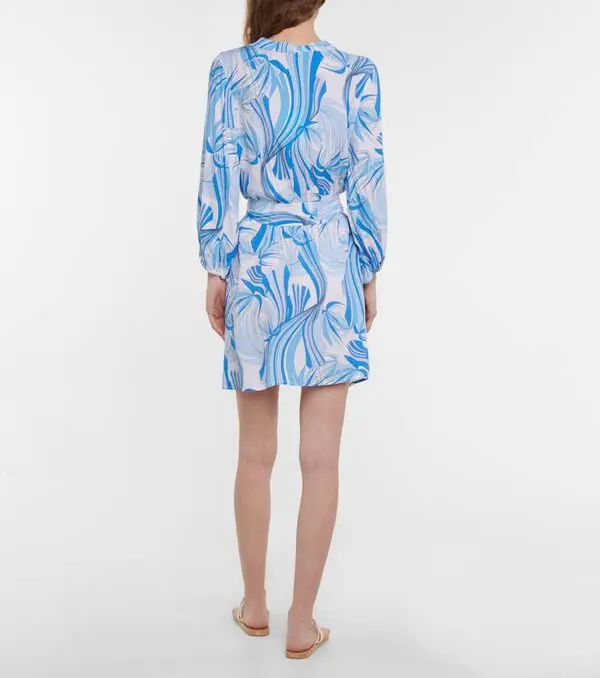 Melissa Odabash Bethany Printed Mini Dress