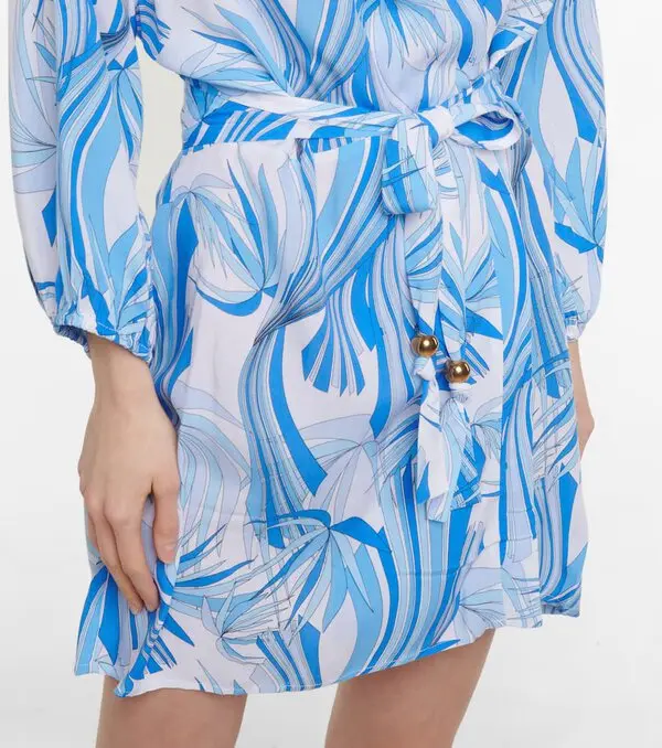 Melissa Odabash Bethany Printed Mini Dress