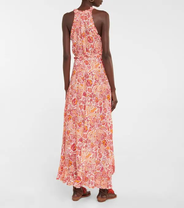 Poupette St Barth Tamara Printed Maxi Dress