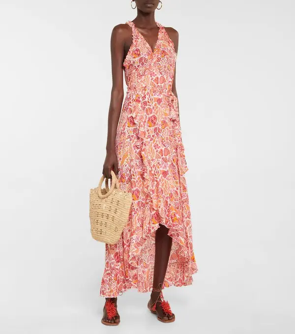 Poupette St Barth Tamara Printed Maxi Dress
