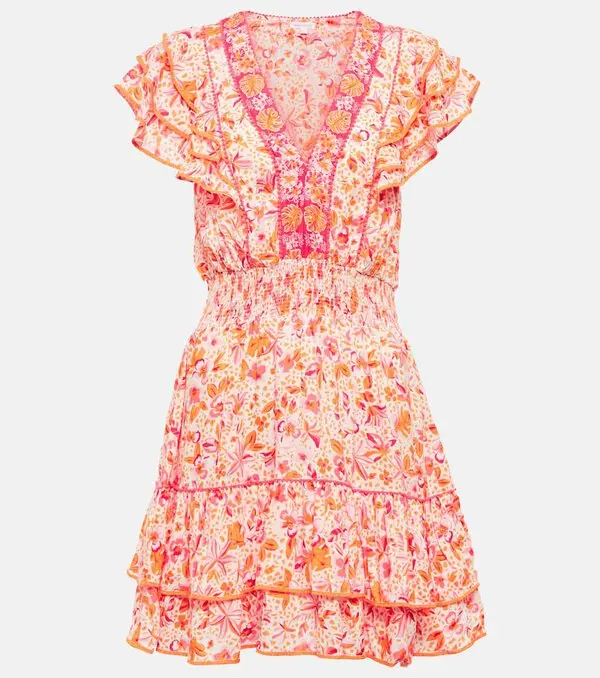 Poupette St Barth Camila Floral Minidress - Multicoloured