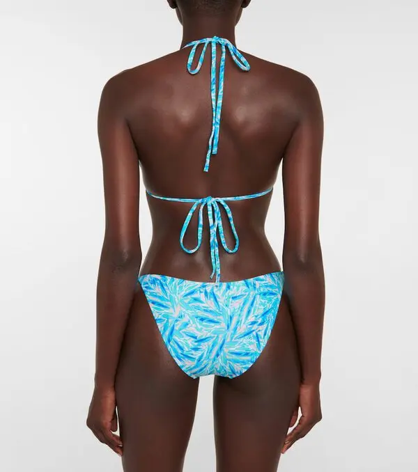 Melissa Odabash Cancun Printed Triangle Bikini Top - Multicoloured