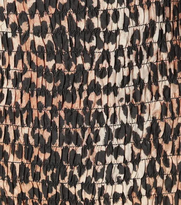GANNI Cotton And Silk Minidress