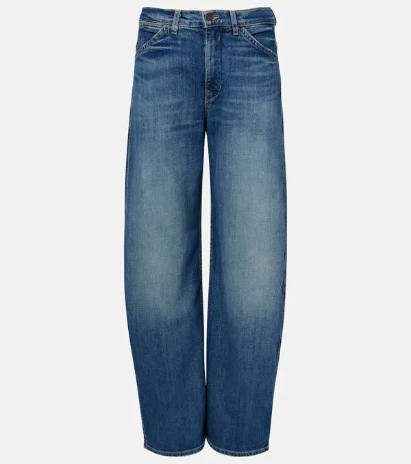 NILI LOTAN Tribeca Barrel-leg Jeans