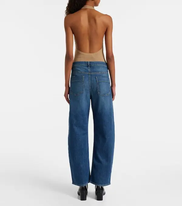 NILI LOTAN Tribeca Barrel-leg Jeans
