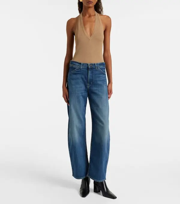 NILI LOTAN Tribeca Barrel-leg Jeans