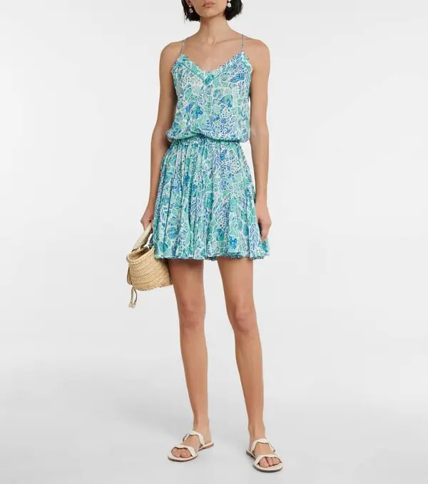 Poupette St Barth Laurie Printed Mini Dress