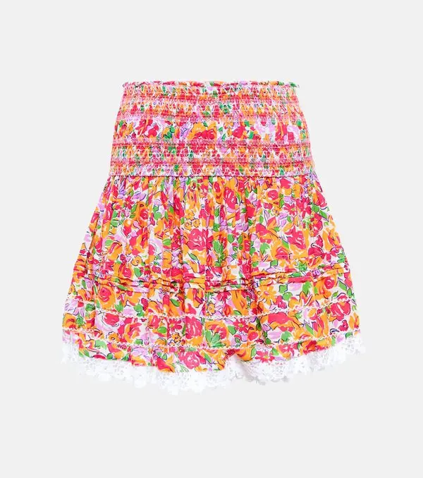 Poupette St Barth Galia Floral Miniskirt - Multicoloured