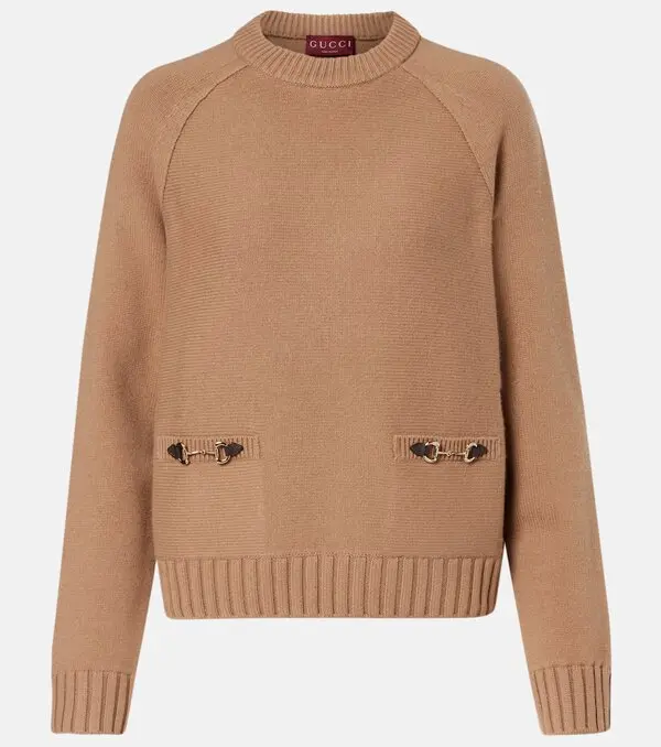 Gucci Horsebit Wool And Cashmere Sweater