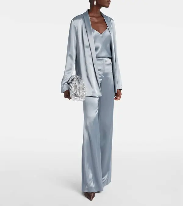 Galvan Julianne Satin Blazer