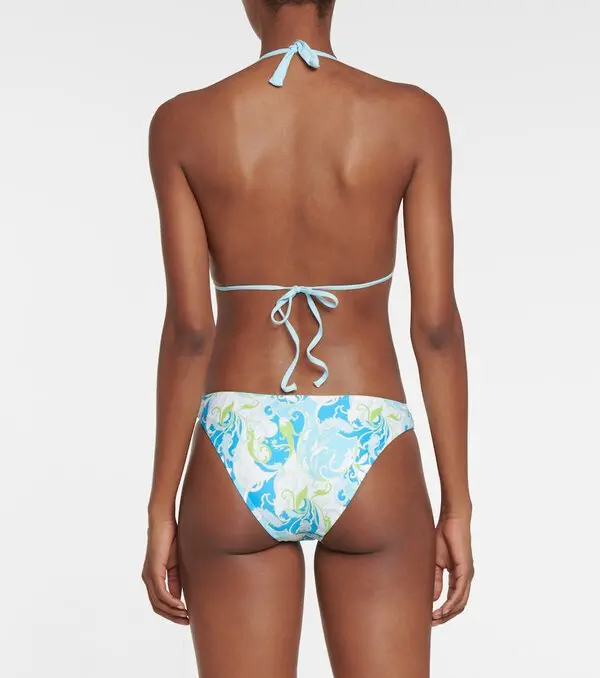 Melissa Odabash Grenada Halter Bikini Top - Blue