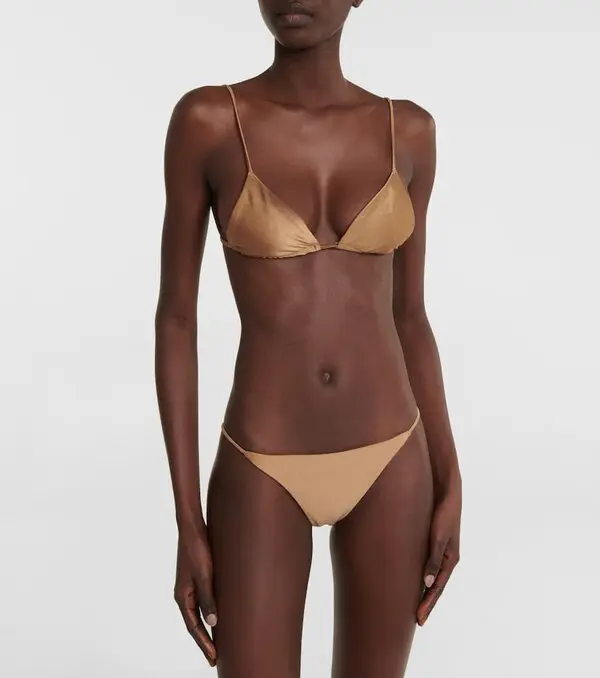 Jade Swim Bare Minimum Bikini Bottoms - Beige