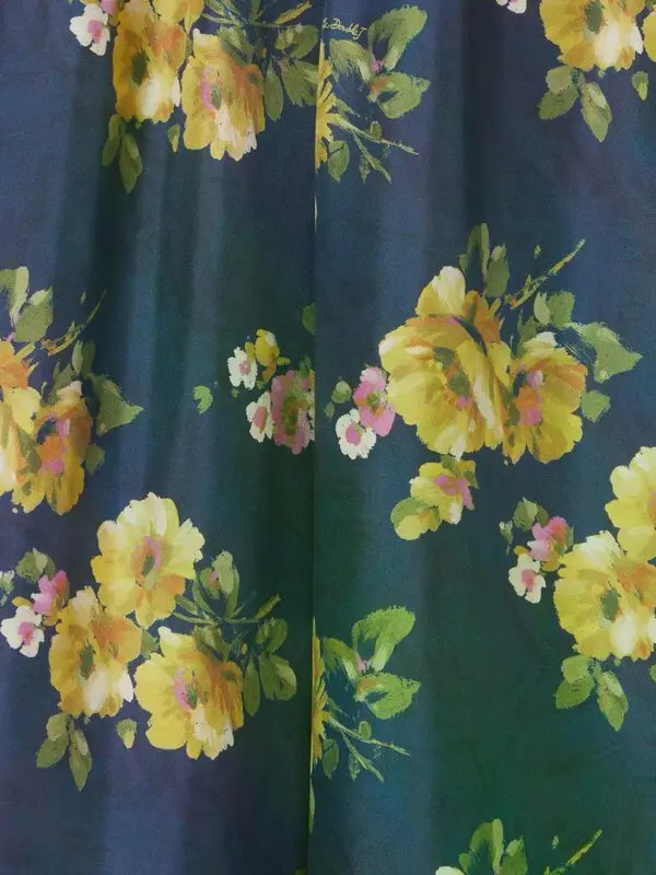 La DoubleJ Floral-print Palazzo Pants - Blue