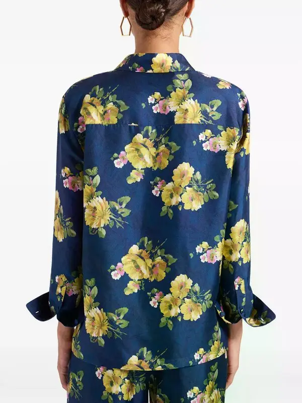 La DoubleJ Floral Print Button-fastening Shirt