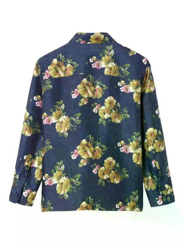 La DoubleJ Floral Print Button-fastening Shirt