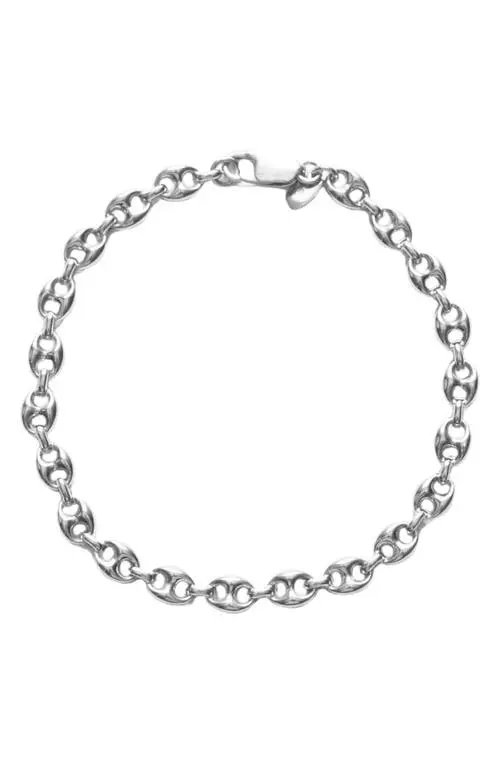 Argento Vivo Mariner Puff Chain Link Bracelet - Silver