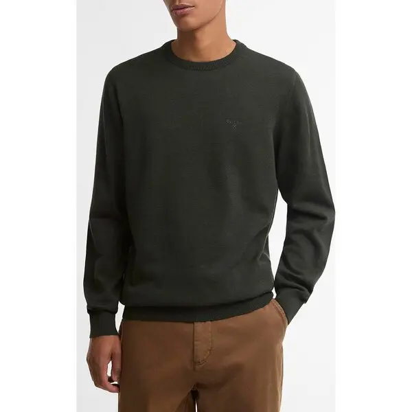 Barbour Pima Cotton Crewneck Sweater - Sage