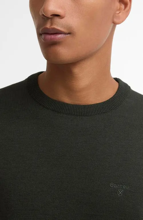Barbour Pima Cotton Crewneck Sweater - Sage