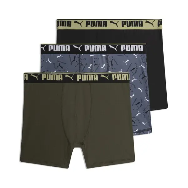 PUMA Athletic Boxers 3 Pack - Assorted Colours