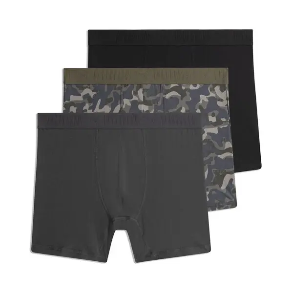 PUMA Ultra Soft Boxers 3 Pack - Assorted Colours