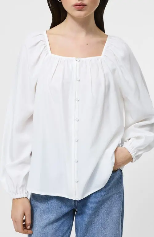 French Connection Balloon Sleeve Button-up Shirt