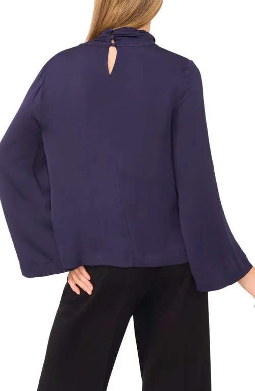 Ted Baker London Flowy Long Sleeve Georgette Top - Baritone Blue