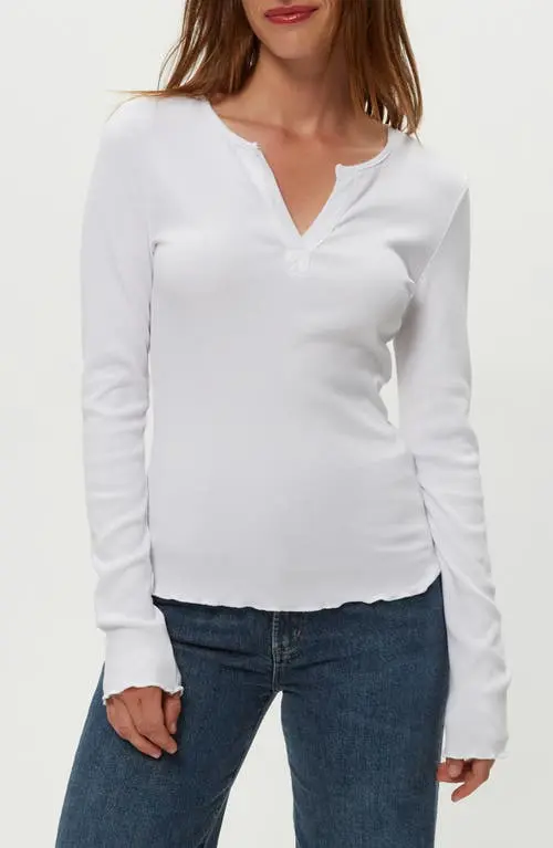 Michael Stars Salem Rib Top - White