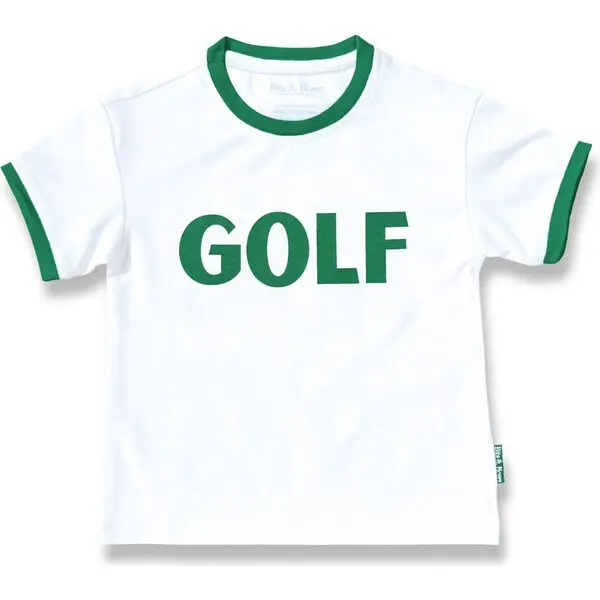 BITS & BOWS Golf T-shirt - White/green