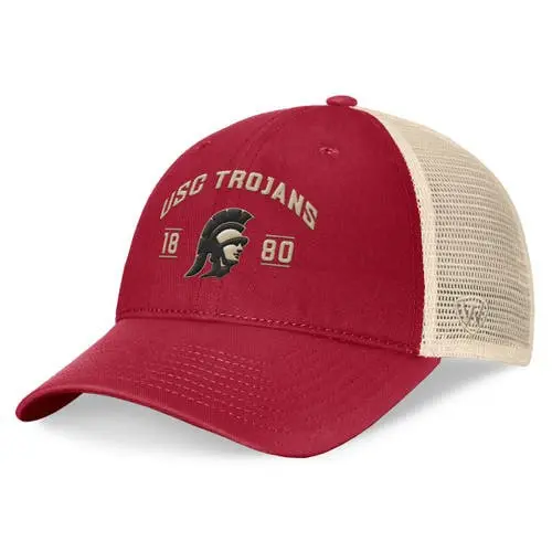 Top Of The World Usc Trojans Heritage Waylon Trucker Adjustable Cap - Cardinal