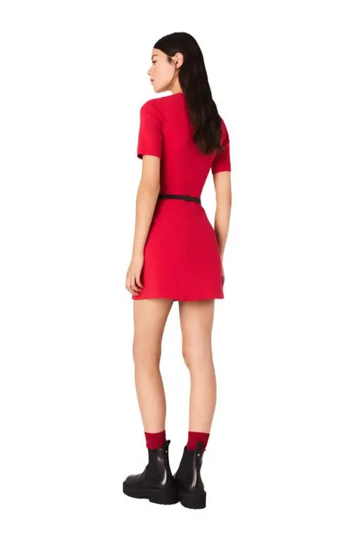 strapless open back dress Pre-Order - Vacation Dress in Vintage Red Rose Print main image 1