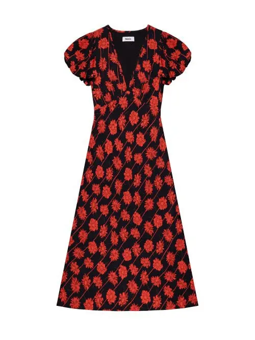 RO&ZO Printed V-neck Dress