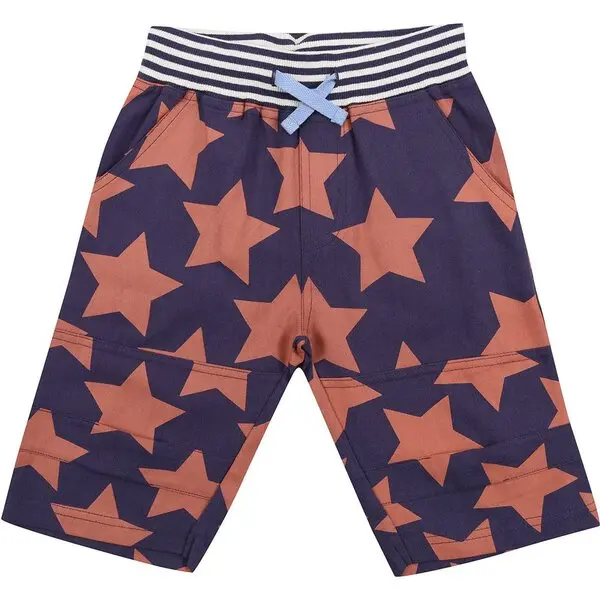 LILLY + SID Star Print Organic Cotton Shorts