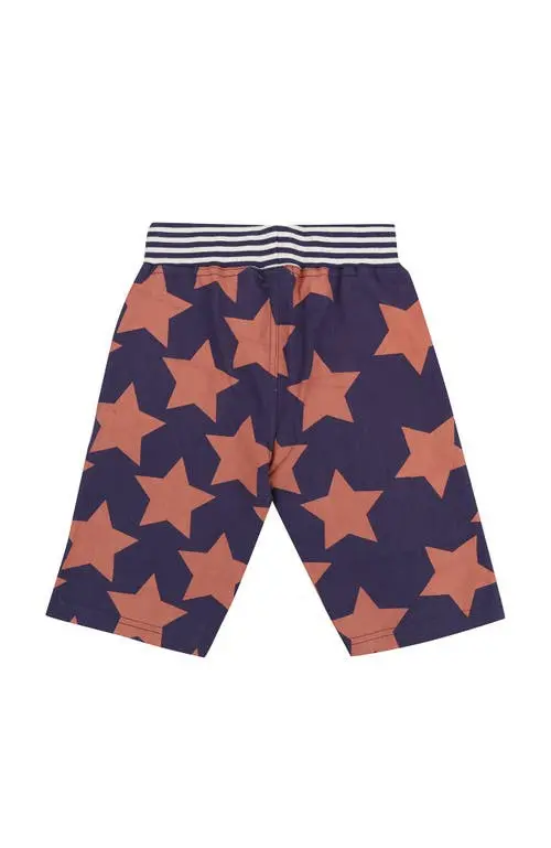LILLY + SID Star Print Organic Cotton Shorts